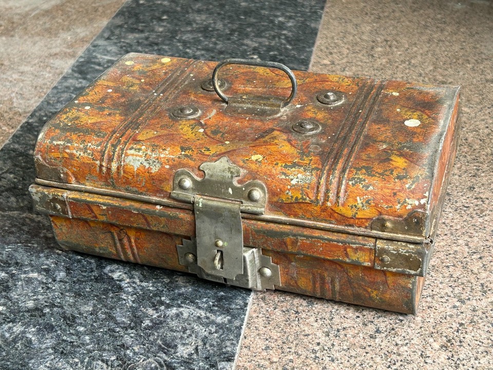 OLD VINTAGE UNIQUE PRICE.BROS CO. RMINCHAM RUSTIC IRON LOCK SYSTEM ...