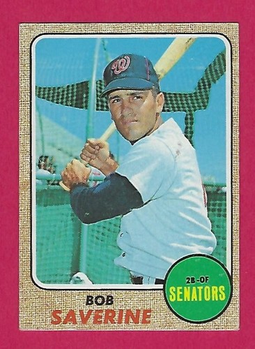 1968 Topps Bob Saverine # 149 Washington Senators | eBay