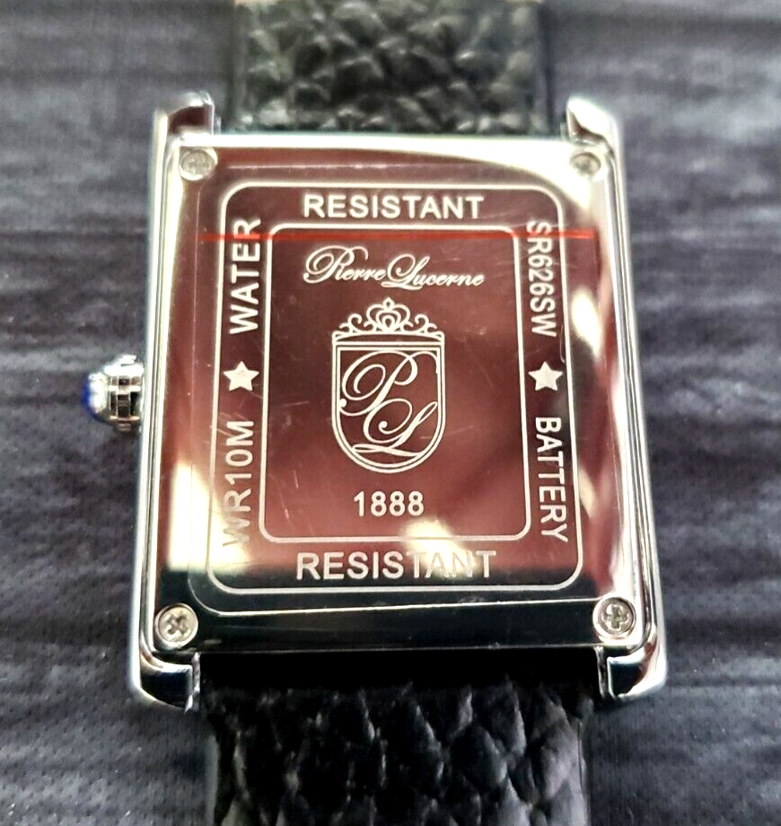 NICE Pierre Lucerne 1888 Vintage Tank Style Swiss Inspired Mens Watch ...