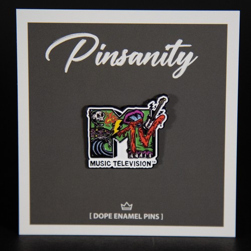 MTV Logo Graphics Enamel Pin - Fast Shipping from USA - Music TV 90s | eBay