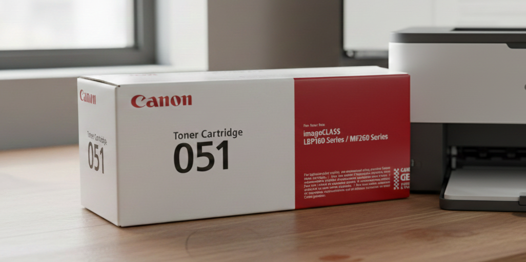 Canon 051 Black Toner Cartridge imageCLASS LBP160 MF260 Series Genuine ...