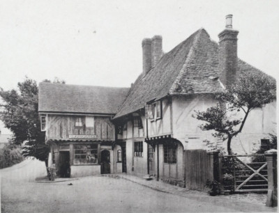 Shop and Cottage Lingfield - Surrey - Antique Print 1908 | eBay UK