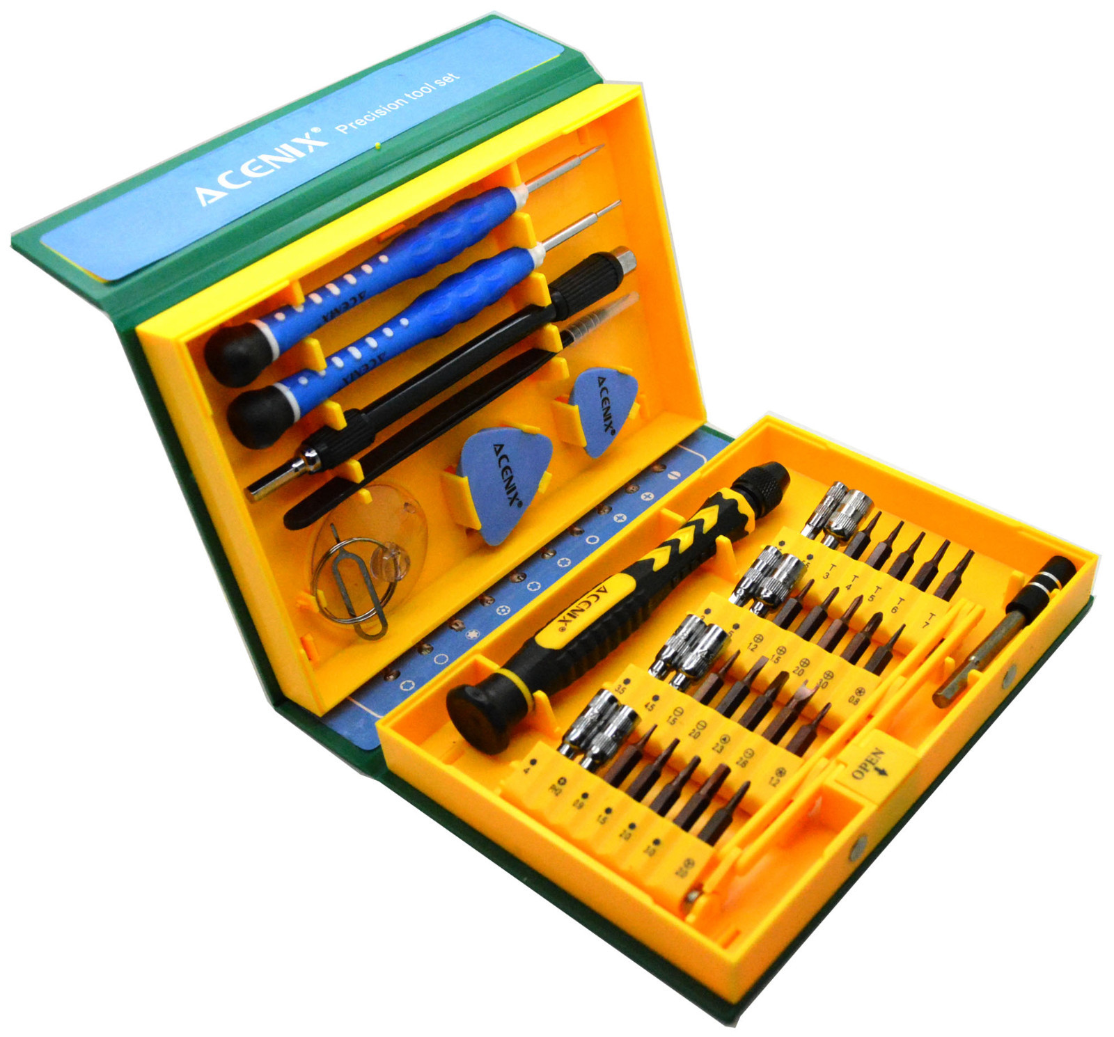 ACENIX? 38 iN 1 Screwdriver Torx Tool Kit Set Ph00 Ph000 T2 T4 T5 T6 T7 ...
