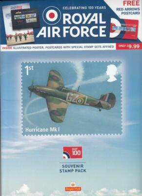GB 2018 RAF RED ARROWS AIR FORCE CENTENARY ROYAL MAIL SOUVENIR STAMP ...