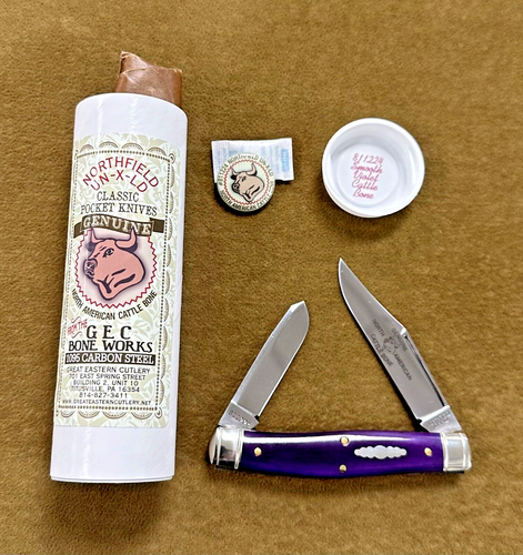 GEC. Northfield. 811224 Boss Bull Keeper knife. Smooth Violet. (Z4) | eBay