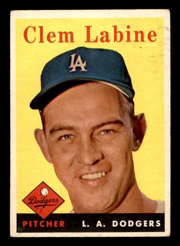 1958 Topps Baseball #305 Clem Labine VG/EX *e1 | eBay