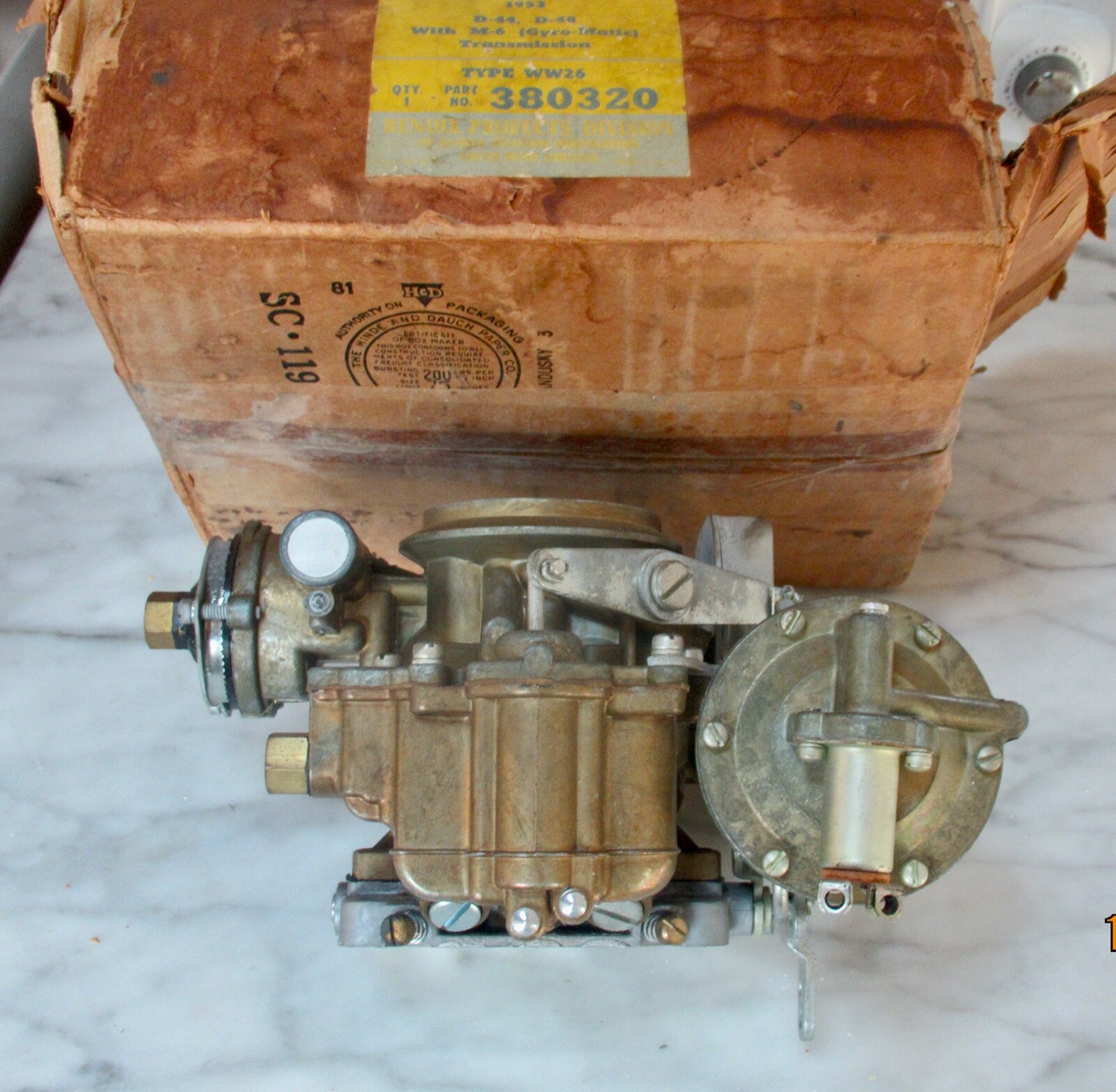 1950 - 57 Mopar Dodge 270 Red Ram Hem Stromberg WW 2-Barrel Carburetor ...