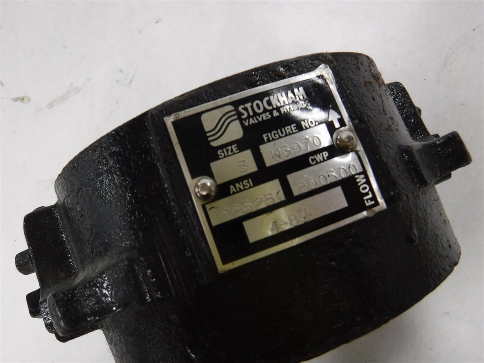 STOCKHAM WG970 WAFER CHECK VALVE SIZE 3 NEW NO BOX Q9 | eBay