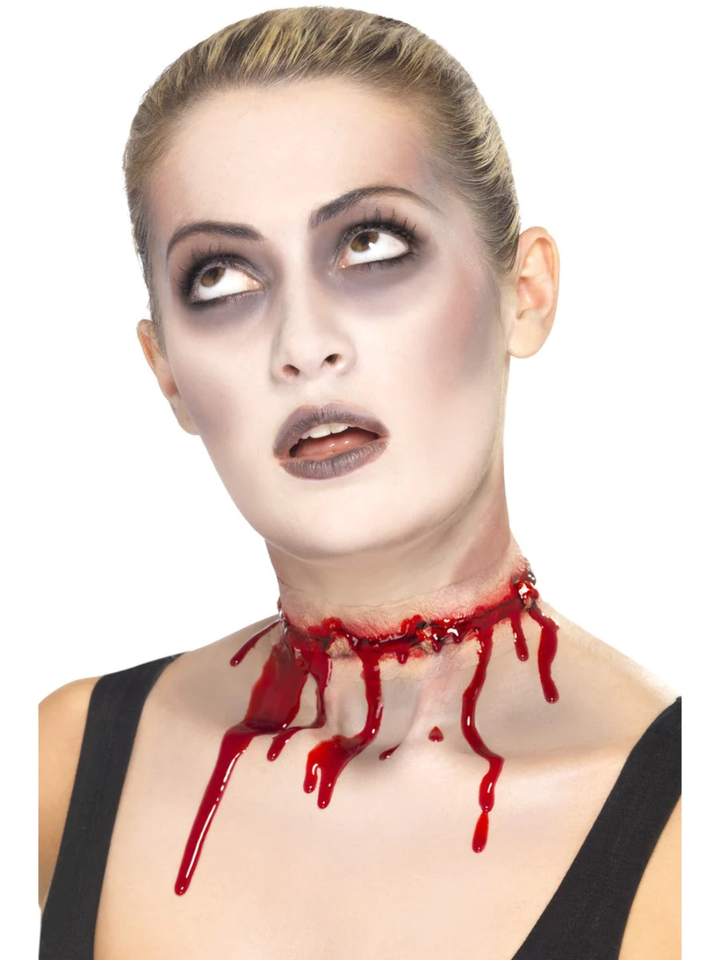 Barbed Wire Split Latex Scar Prosthetic Make Up Halloween Fancy Dress ...