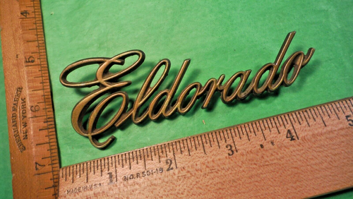 BV81 Cadillac Eldorado Trunk Emblem Vintage Script 1972-8 #20082823 ...