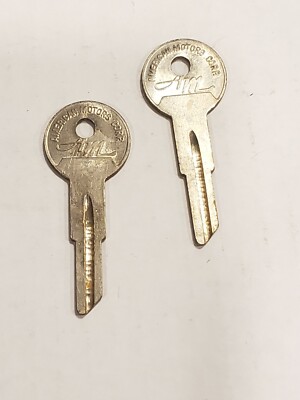 Hurd lock co key blanks, american motors, set of 2, locksmith | eBay