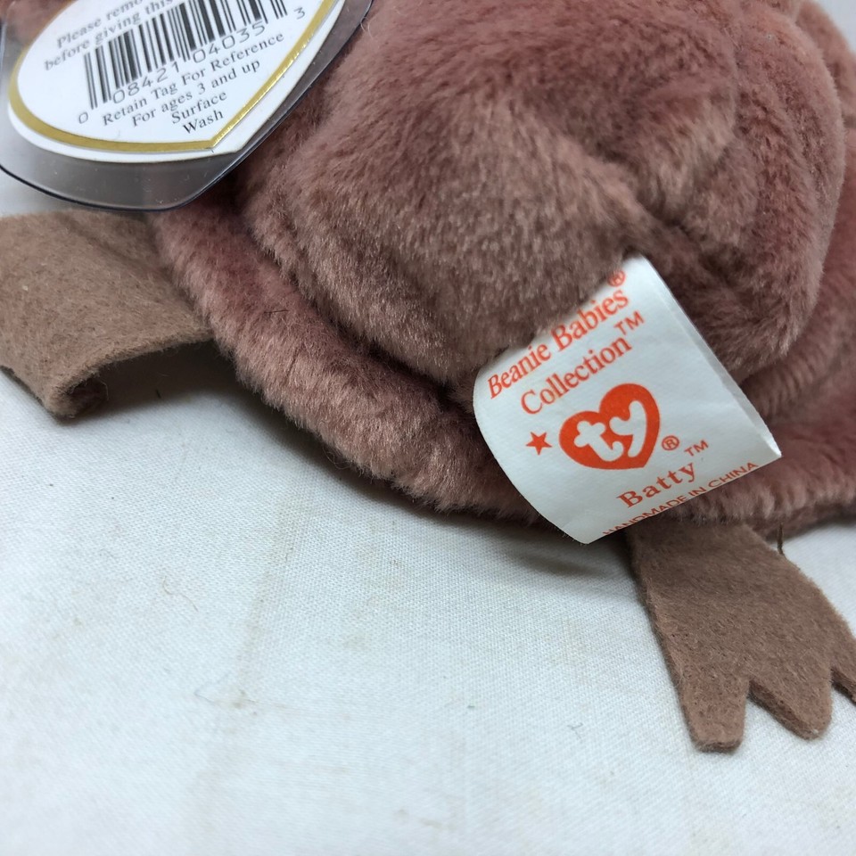 ty 1996 BATTY the Mocha BAT TY Beanie Babies w/tag Halloween | eBay