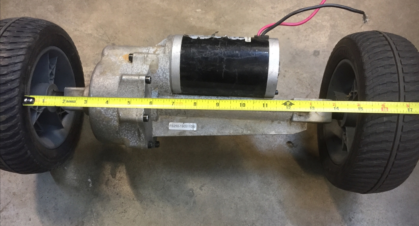 electric dc axle 12v 24v gocart powerwheels robotics transaxle scooter ...