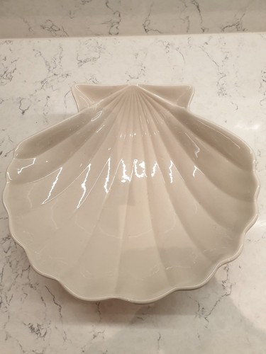 Laura Ashley faun beige shell dish 9" 23cm | eBay