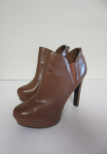 MADDEN GIRL Tan Platform 11 Back Zip Stiletto Ankle Bootie | eBay