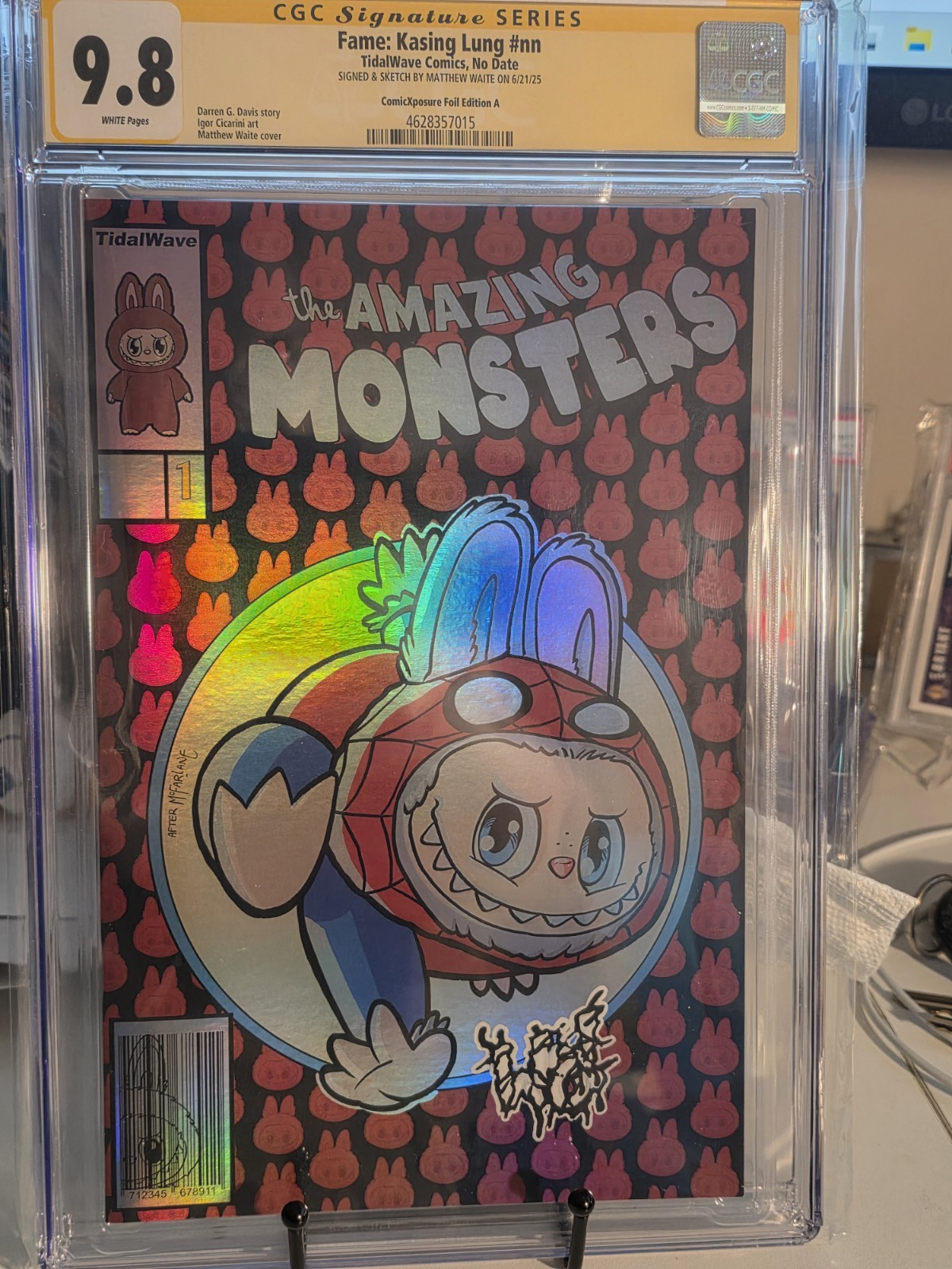 AMAZING MONSTERS #1 MATTHEW WAITE AMAZING SPIDER-MAN 300 LABUBU 1/25 ...