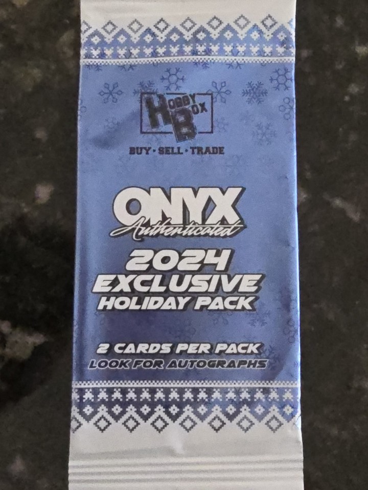 (2) 2024 Rare Hobby Box ONYX Holiday PACKS Factory Sealed Look For ...