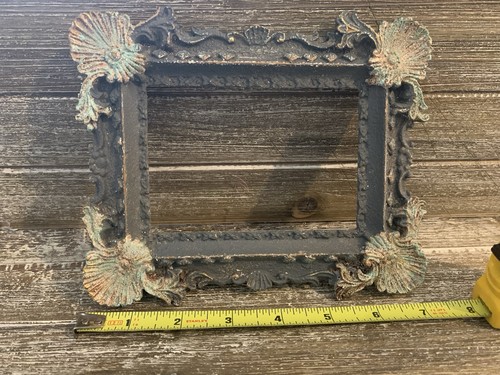 Resin Vintage Picture Frame No Glass Gold Accents | eBay