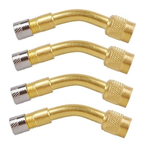 4Pcs Valve Stem Extension Rods with Metal Caps for Car Motorcycle Bike ...