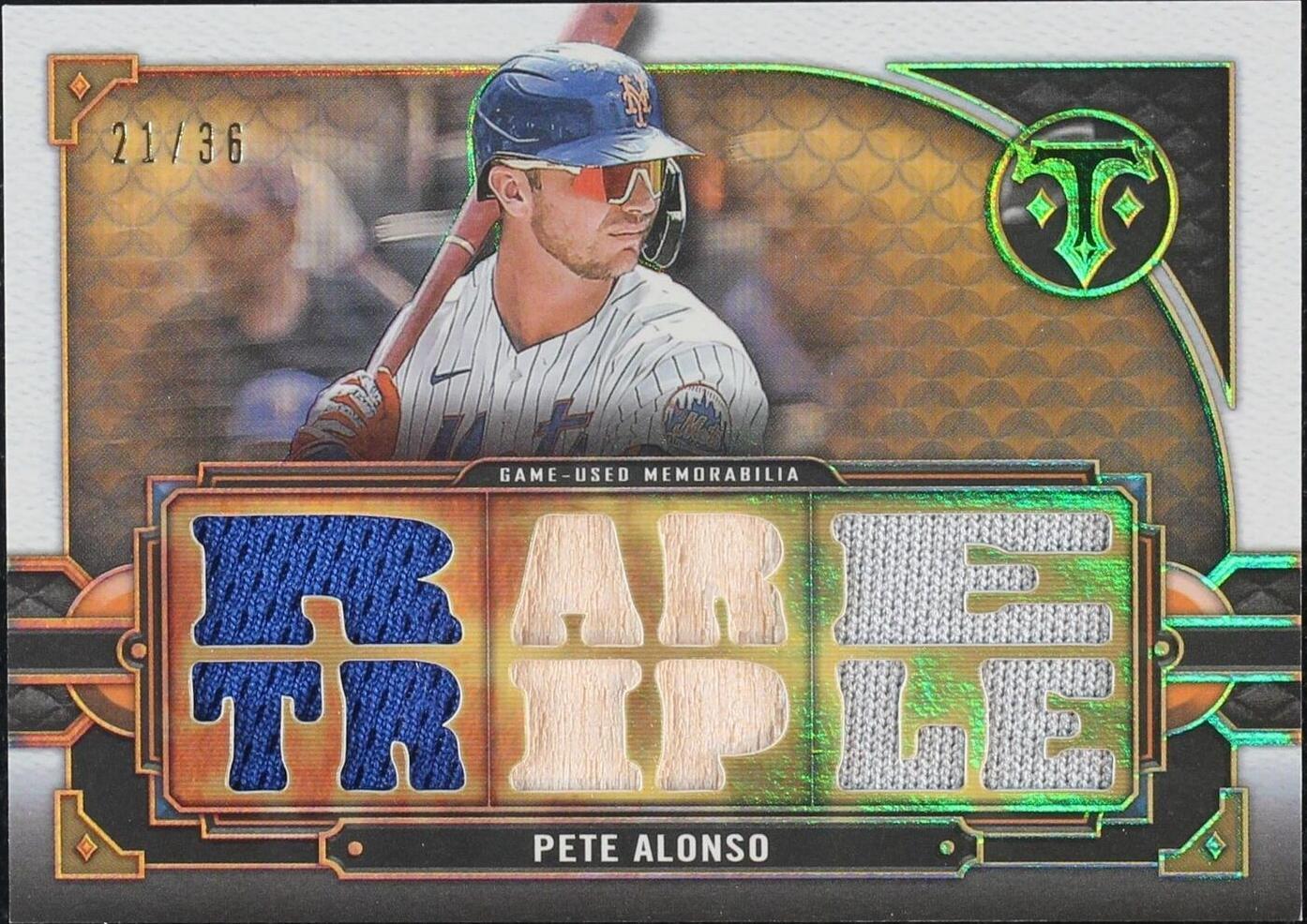 2022 Topps Triple Threads - Triple Threads Relics Pete Alonso #TTR-PA2 ...