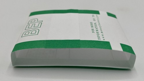 LOT of 3 $2 BEP Money Straps Cash Currency Bands Bank Bills Holds 100 ...