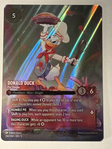 Donald Duck Pie Slinger - Enchanted - Disney Lorcana - Shimmering Skies ...