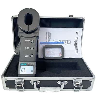 Earth Resistance Tester Clamp on Ground Loop Resistance Gauge 0.01 to ...
