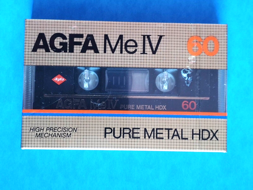 Blank Audio Cassette - AGFA ME VI METAL HDX 60 min Stereo High - Sealed ...
