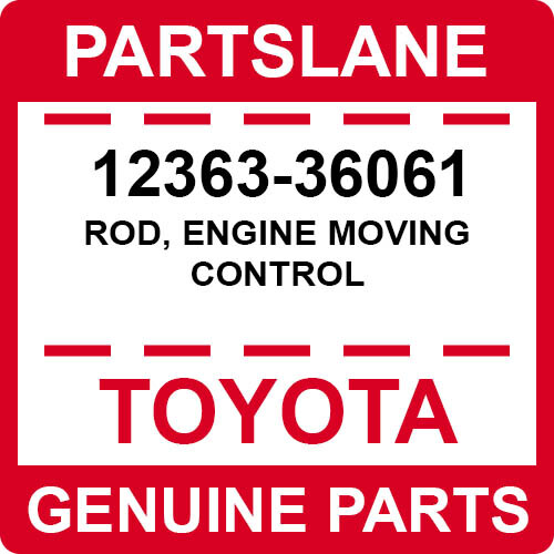 Toyota Genuine 1236336061 Rod Engine Moving Control 12363-36061 for ...