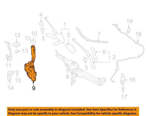Mercedes-Benz 2048690200 Windshield Washer Fluid Reservoir | eBay