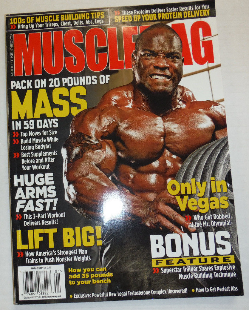 Musclemag Magazine 20 Pounds Of Mass In 59 Days January 2009 111814R | eBay