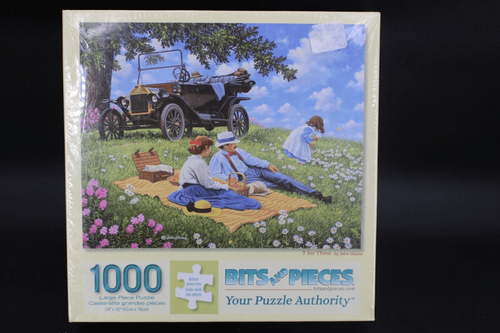 Bits & Pieces T for Three 1000 Piece Puzzle art by John Sloane ~ New ...