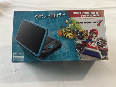 New Nintendo 2ds Xl Original Box And Packaging Black Turquoise/ Very ...