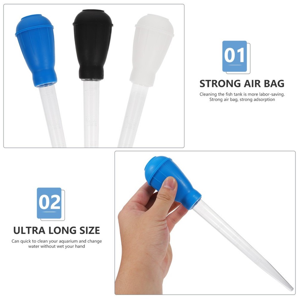 3pcs Aquarium Water Changer Fish Tank Cleaner Fish Tank Siphon Cleaning ...