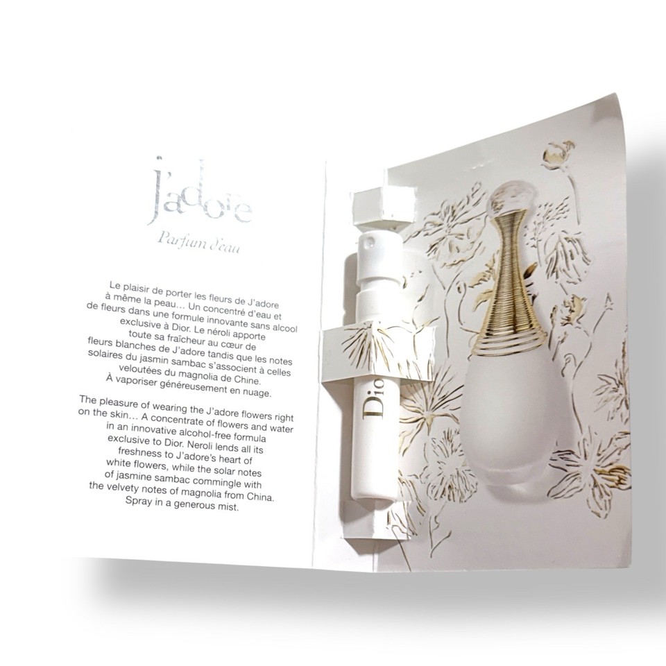 Dior J'Adore Parfum D'Eau EDP (Alcohol-Free) Sample Spray .04oz, 1.2ml ...
