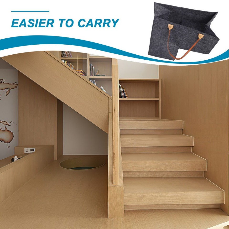 Laundry Storage Bins Stair Basket for Stairs Closet Shelf Organizer ...