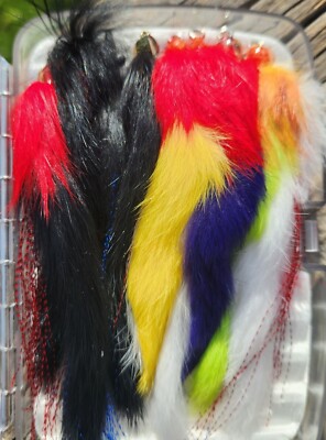 Northern Pike Bunny Streamerflies Colorado Custom Hand-Tied, Eight (8 ...