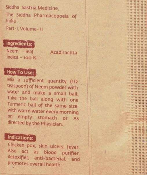 Isha Life Neem Powder, 100 gm by Sadguru | eBay