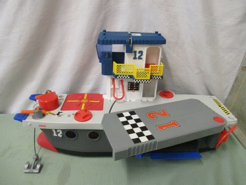 Fisher-Price Imaginext Sky Racers Aircraft Carrier Airplane Boat Jet ...