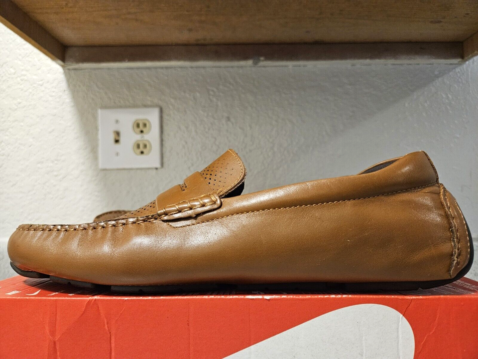 Cole Haan Grand Laser Penny Driver Loafer British Tan/Java Mens Sz 12 ...