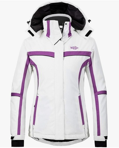 Wantdo Womens Small Mountain, Waterproof, Ski, Snowboard Jacket White ...