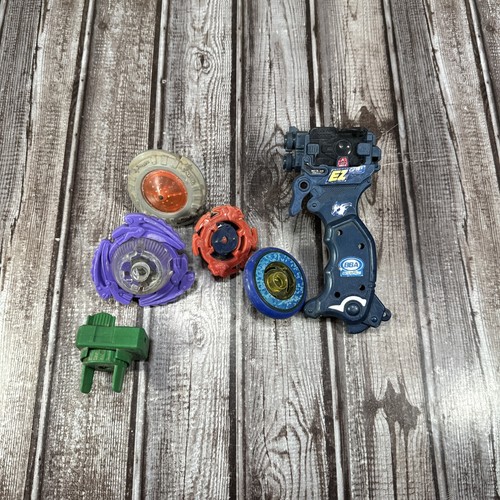 Blue Customize EZ Grip Takara V Force Beyblade launcher - With Extra | eBay