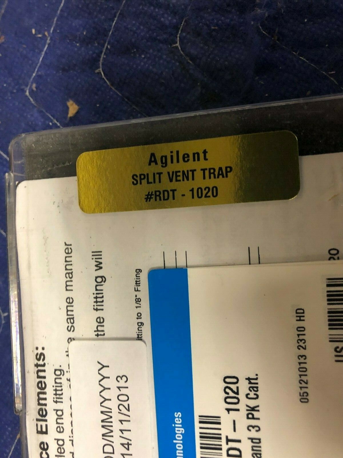 Trap Splitvent & 3 PK Cart by Agilent Technologies Rdt-1020 for sale ...