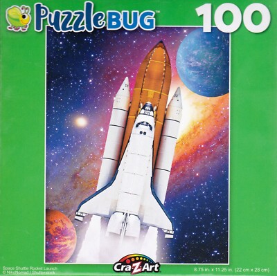 Jigsaw Puzzle SPACE SHUTTLE ROCKET LAUNCH 100 Piece 8.75" x 11.25 ...