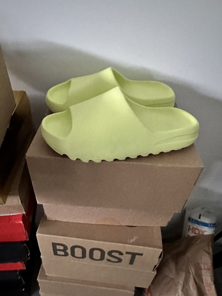 adidas Yeezy Slide Glow Green (2022 Restock) HQ6447 - All Sizes | eBay