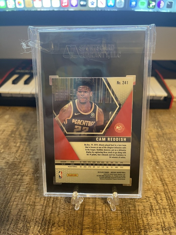 2019 Panini Mosaic Base #241 Cam Reddish Rookie RC NBA Atlanta Hawks ...