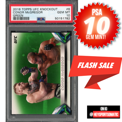 2018 Topps UFC Knockout - Green #6 Conor McGregor /199 for sale online ...