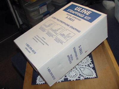 Uline S-3823 Strapping Kit, 3,000 Feet Polypropylene Strapping, Postal ...