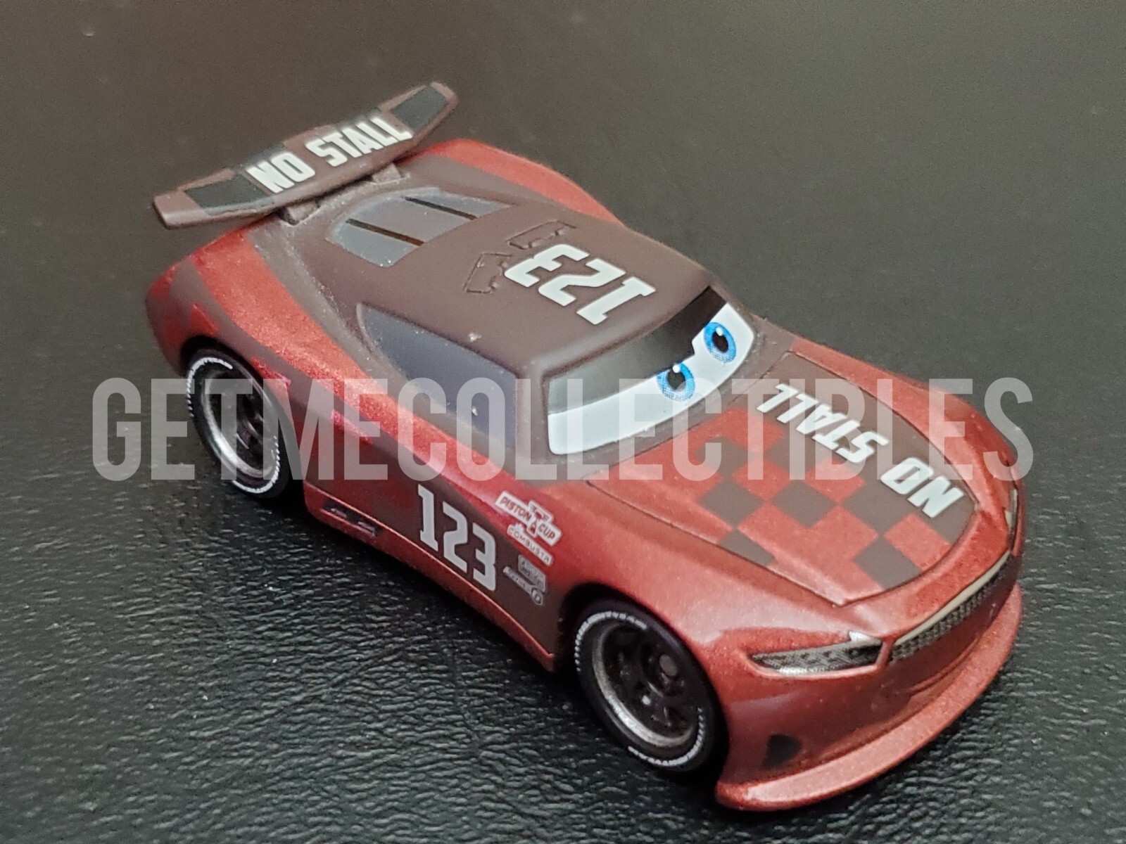 Disney Pixar Cars Todd Marcus aka No Stall Blue Wheels 123 Die-cast Car HTF