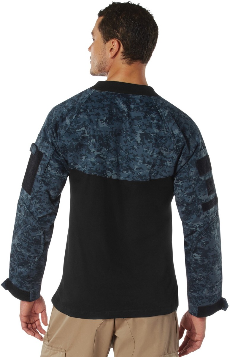 Blue Digital Camo Shirt